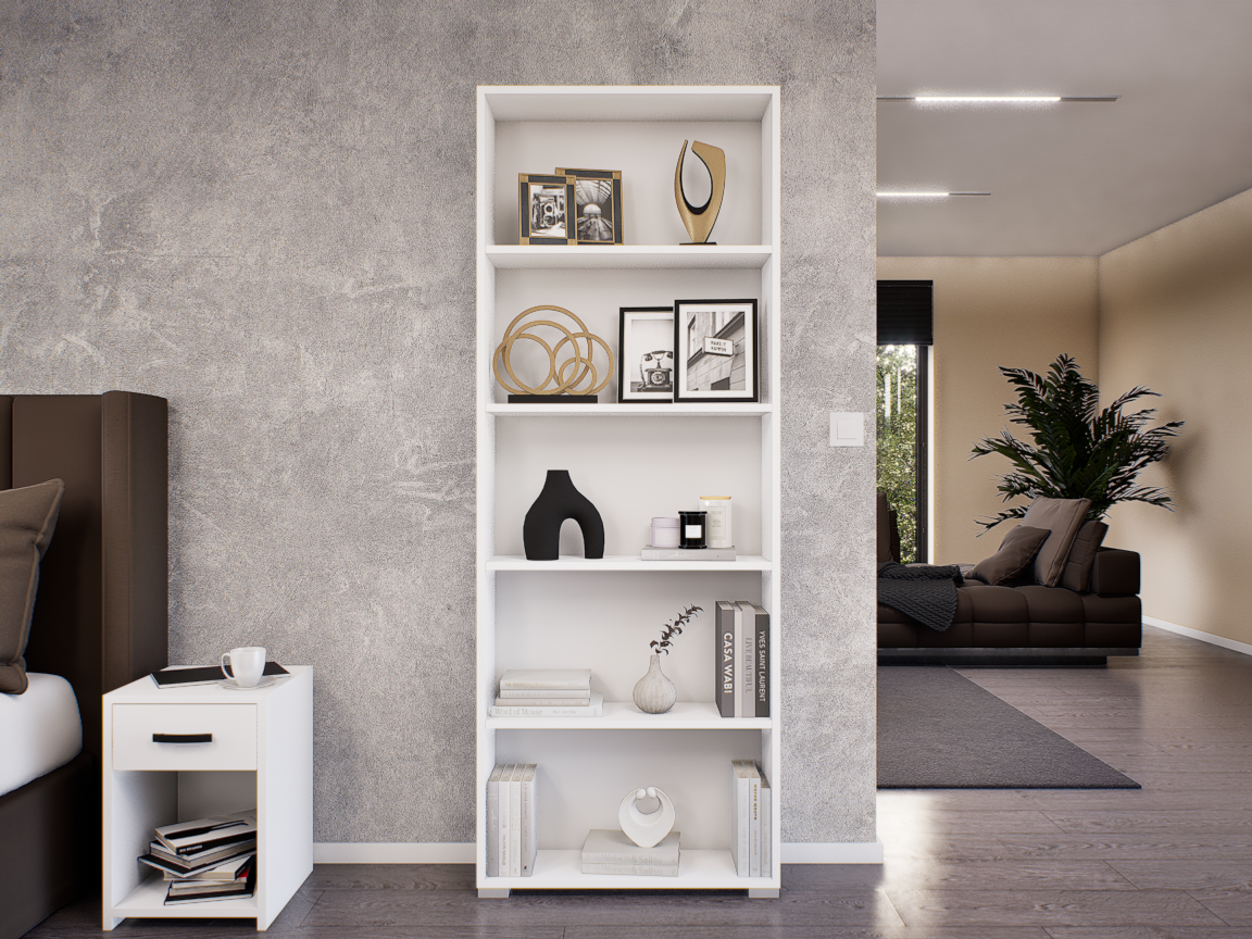 Linea Könyvespolc (Fehér) modern - Homezon.hu