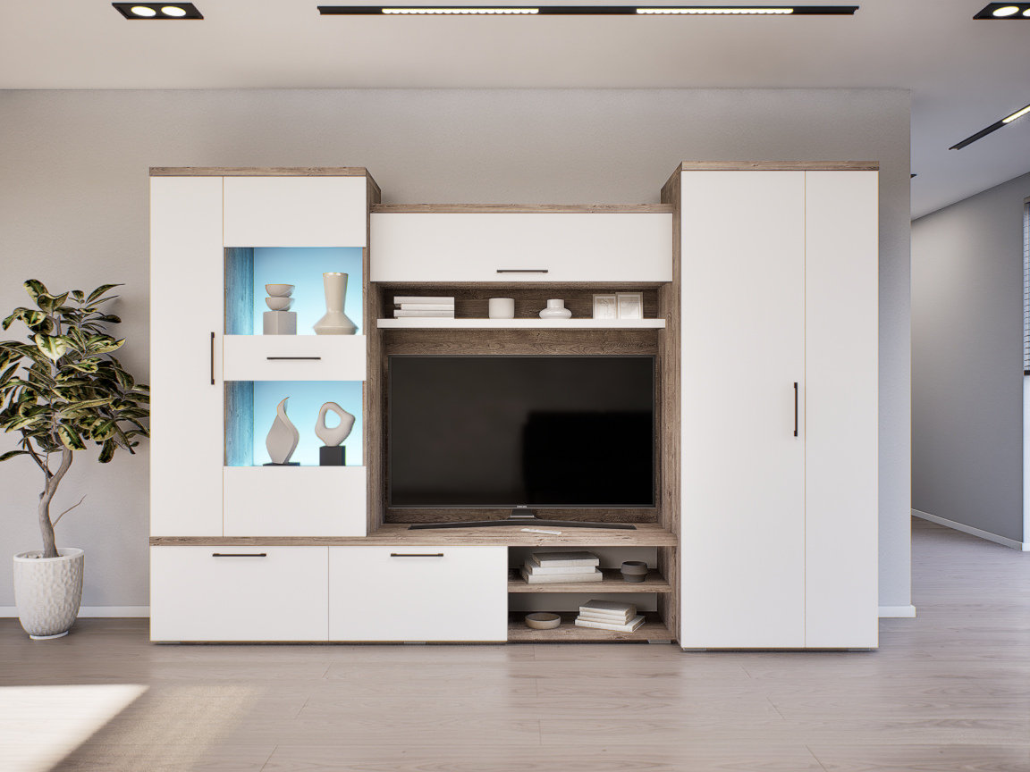 Marante szekrénysor (Gotland-Fehér) modern - Homezon.hu